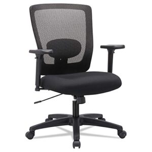 alera alenv42b14 envy series mesh mid-back swivel/tilt chair, black