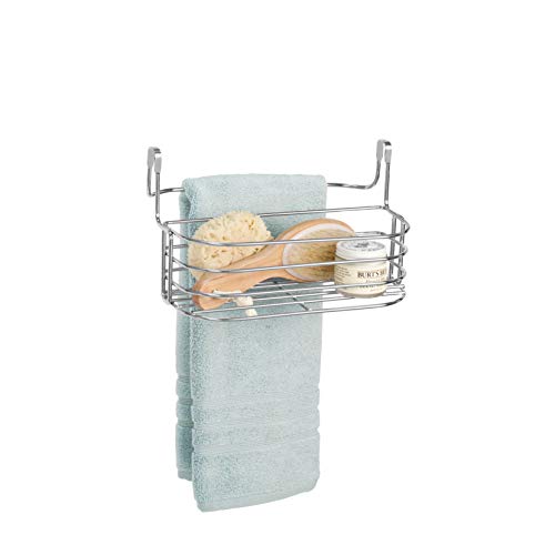 Spectrum Diversified Duo Over-the-Cabinet Towel Bar and Small Basket, Large, Chrome