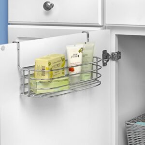 Spectrum Diversified Duo Over-the-Cabinet Towel Bar and Small Basket, Large, Chrome