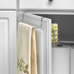 Spectrum Diversified Duo Over-the-Cabinet Towel Bar and Small Basket, Large, Chrome