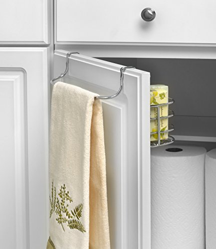 Spectrum Diversified Duo Over-the-Cabinet Towel Bar and Small Basket, Large, Chrome