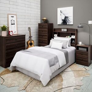 Prepac Astrid Twin Headboard, Espresso