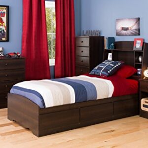 Prepac Astrid Twin Headboard, Espresso