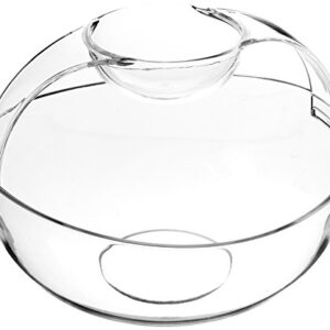 Prodyne CD-2 Arch Chip & Dip Bowl (Removable Arched Dip Cup), Clear