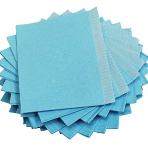 Adenna BIB741B Dental Bibs/Lap Cloths, Blue (Box of 500)