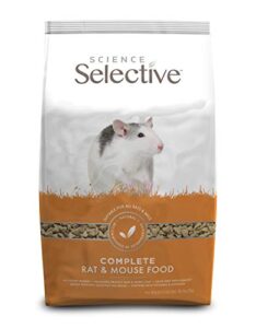 supreme petfoods science selective rat food, 4 lb 6 oz, 4.38 pound (pack of 1)