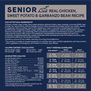 Canidae Pure Limited Ingredient Premium Senior Real Chicken, Sweet Potato & Garbanzo Bean Recipe Dry Dog, 22 lbs, Grain Free