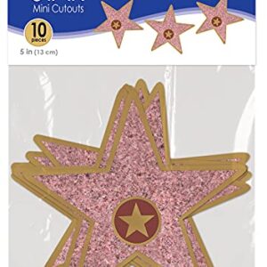 Beistle Mini Star Cutouts, 5", Multicolor