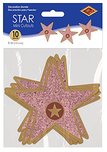 Beistle Mini Star Cutouts, 5", Multicolor