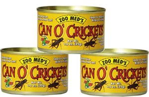 zoo med laboratories can o crickets pet food, 1.2 ounce each (3 pack)