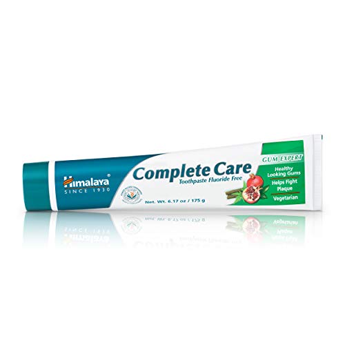 Himalaya Complete Care Toothpaste, Fluoride Free to Reduce Plaque and Brighten Teeth, 6.17 Oz