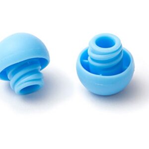 DryFur Syringe Caps for Pets fit Slip leur and Lock luer Blue (100 caps)