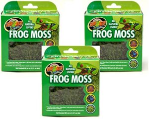 zoo med frog moss, 80 cubic inches each (3 pack)