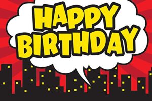 teacher created resources superhero happy birthday postcard (5605)