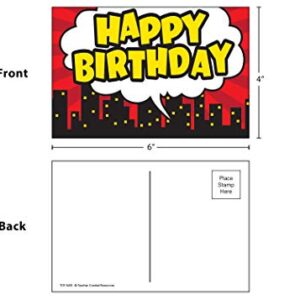 Teacher Created Resources Superhero Happy Birthday Postcard (5605)