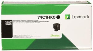 lexmark 74c1hk0 unison toner cartridge, black