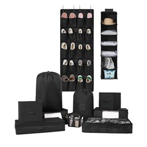 DormCo 11PC Complete Organization Set - TUSK® Storage - Black