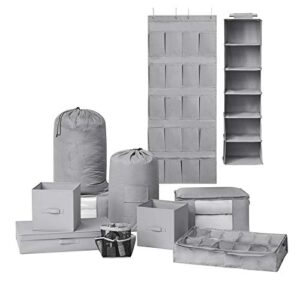 dormco 11pc complete organization set - tusk® storage - gray