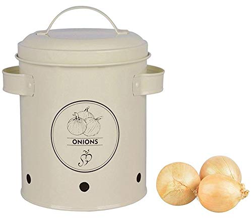 Esschert Design Onions Storage Tin, Metal