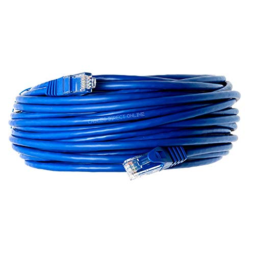 Cables Direct Online Snagless Cat5e Ethernet Network Patch Cable Blue 75 Feet Wire