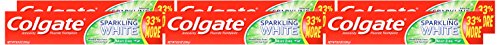 Colgate Sparkling White Whitening Toothpaste, Mint - 8 ounce (6 Pack)