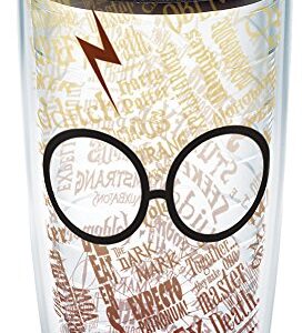 Tervis Made in USA Double Walled Harry Potter - Glasses and Scar Insulated Tumbler Cup Keeps Drinks Cold & Hot, 16oz, Classic