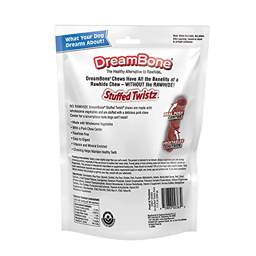 DreamBone Stuffed Twistz 10 Count, Rawhide-Free Chews