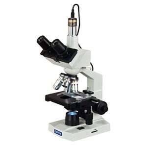 OMAX - 40X-2500X LED Digital Trinocular Lab Compound Microscope with 5MP Camera and Mechanical Stage - M83EZ-C50S