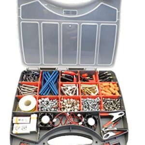 Deluxe Double Sided Storage Organizer Carrying Case with 36 Compartments - Used as a Tacklebox/Tool box/Craft Sorter. Holds Fasteners/Screws/Fishing/Tackle/Tools/Crafts/Beads/Electronics/Components