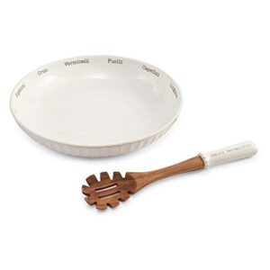 mud pie circa pasta bowl set, white