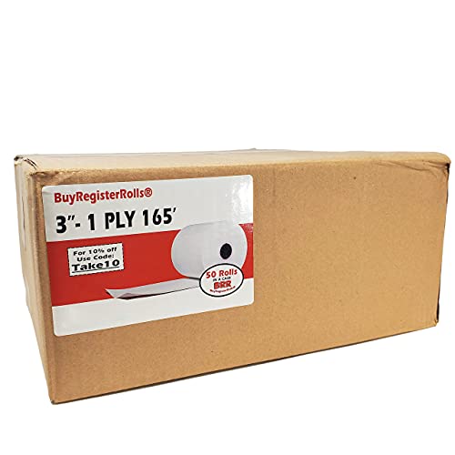 Star SP700 Kitchen Printer Paper (50 Rolls) 3" x 165' 1 Ply Bond (Non -Thermal) Receipt Paper POS Cash Register Paper for TMU200 SRP275 from BuyRegisterRolls