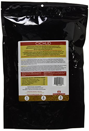 Northfin Premium Cichlid Fish Food - Nutrient-Rich, Color-Enhancing, Slow-Sinking Pellets for Vibrant, Healthy Aquarium Fish - 100g/250g/500g/1kg/2.5kg