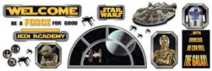 eureka star wars welcome classroom bulletin set classroom decor, 0.1 x 18 x 28 inches, 24 pieces (847543)