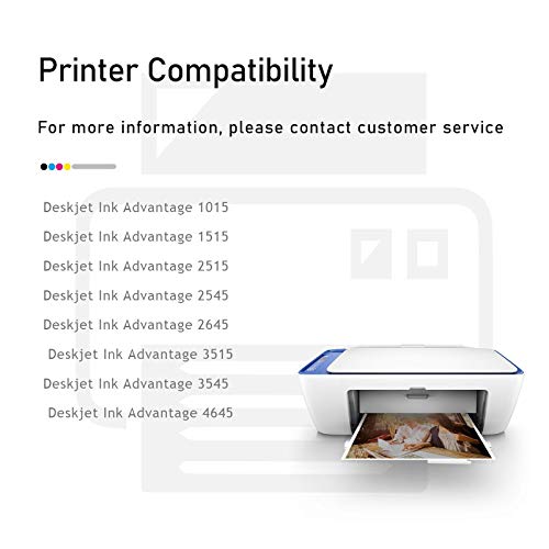 ESTON 662XL Black Remanufactured Replacement for HP 662XL 662 XL Ink Cartridges Used for HP Deskjet Ink Advantage 1015 1515 2515 2545 2645 3515 3545 4645 (2-Black)