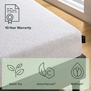 ZINUS 8 Inch Ultima Memory Foam Mattress / Short Queen Size for RVs, Campers & Trailers / Mattress-in-a-Box White