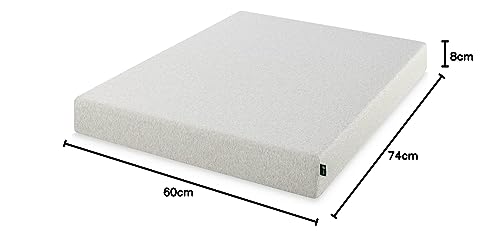 ZINUS 8 Inch Ultima Memory Foam Mattress / Short Queen Size for RVs, Campers & Trailers / Mattress-in-a-Box White