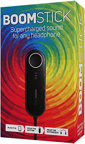 BoomCloud 360 Boomstick in-Line Wired Headphone Audio Enchancer Amp and Signal Processor - Black