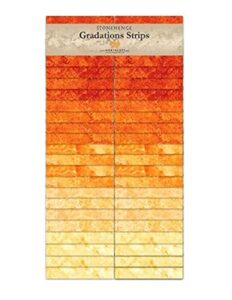 stonehenge gradations brights sunglow stone strips 40 2.5-inch strips jelly roll northcott