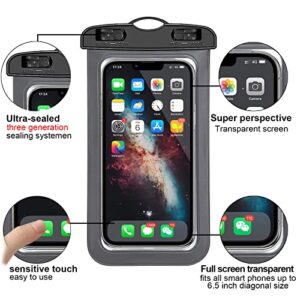 6 Pack Universal Waterproof Phone Pouch, Large Phone Waterproof Case Dry Bag IPX8 Outdoor Sports for Apple iPhone 14 13 12 11 Pro Max XS Max XR X 8 7 6 Plus SE, Samsung S21 S20 S10,Note,Up to 7"