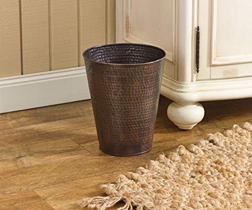 Park Designs Hammered Copper Waste Basket