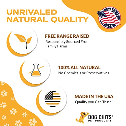 Dog Chits Lamb Ears Dog and Puppy Treats - All Natural Grain and Chemical Free Training Chews - High Protein and Low Fat - Supports Dental Health - Made in The USA - 25 Pack