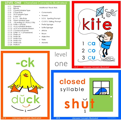 LiteraSee Concepts Illustrated, Five Orton-Gillingham based levels