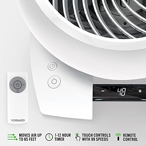 Vornado 6303DC Energy Smart Medium Air Circulator Fan with Variable Speed Control, White