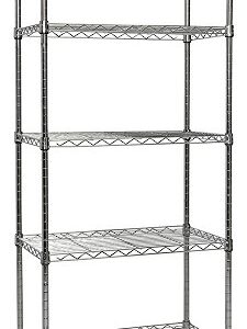 Apollo Hardware Chrome 5-Shelf Wire Shelving 24"x14"x60" (Chrome)