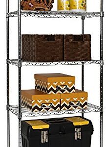 Apollo Hardware Chrome 5-Shelf Wire Shelving 24"x14"x60" (Chrome)