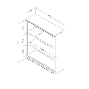 South Shore Morgan Small 3-Shelf Bookcase - Adjustable Shelves, Grey Maple