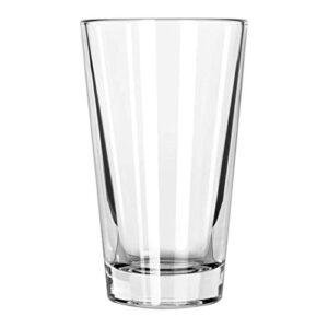 libbey pint glass with duratuff rim (1639ht), 16oz - set of 4