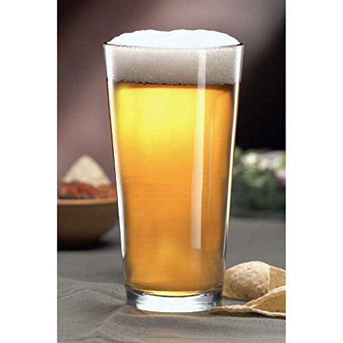 Libbey Pint Glass with DuraTuff Rim (1639HT), 16oz - Set of 4