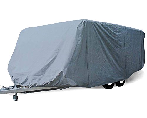 SavvyCraft Economic Guard Travel Trailer Camper Cover, Breathable RV Trailer Cover Fits 21 feet to 22 feet