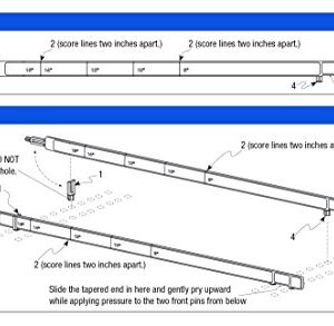 JADA Stixx JS16 Shelf Divider, 16" (Pack of 500)